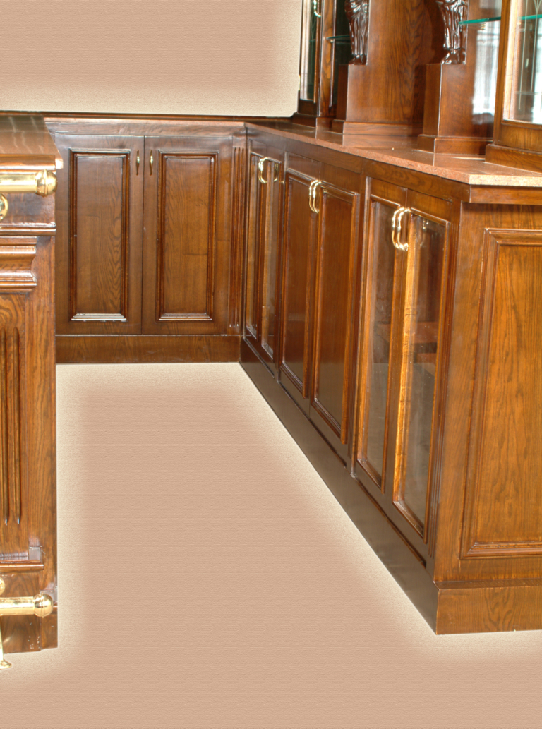 Bar 247OAK – 12ft Commercial Solid wood Bar with Marble Top – WoodnLuxury