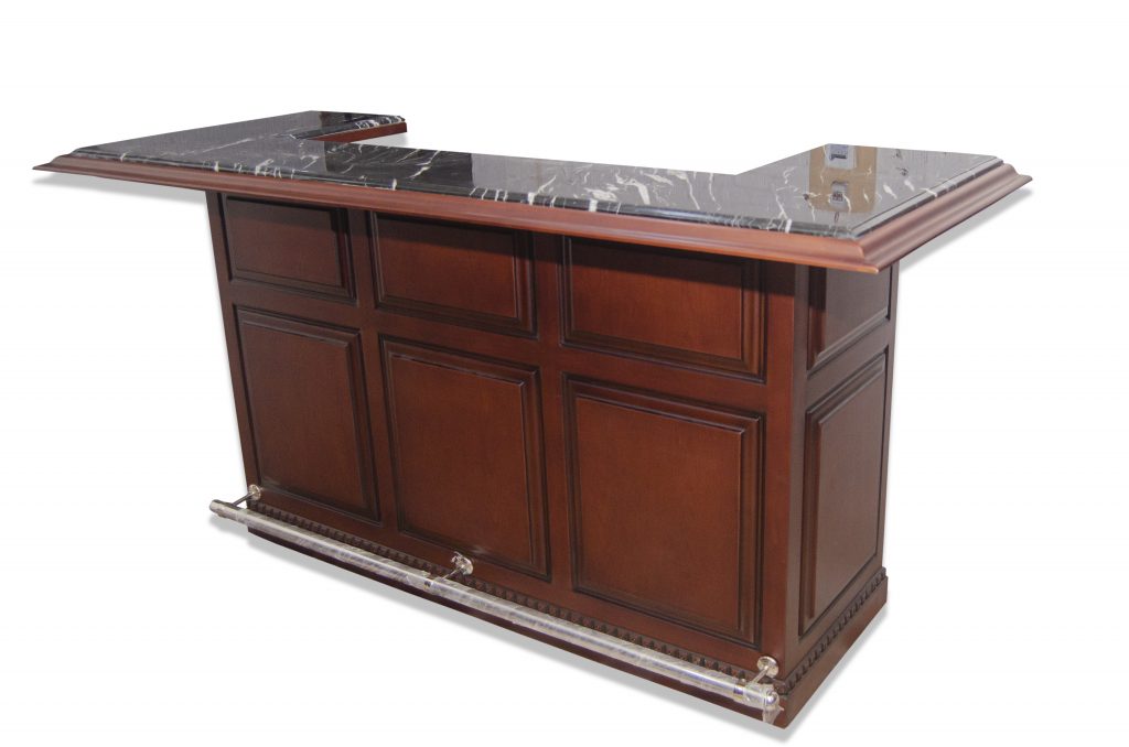 WNL10U – Rich Brown Walnut Finish Home Bar/ Wine Bar – WoodnLuxury
