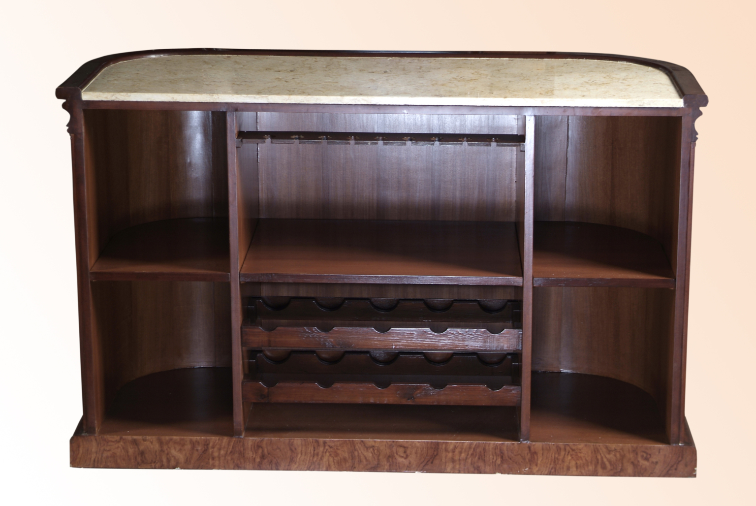 Bar 241 – 5.5ft Italian Canopy Beechwood Home Cocktail Bar – WoodnLuxury