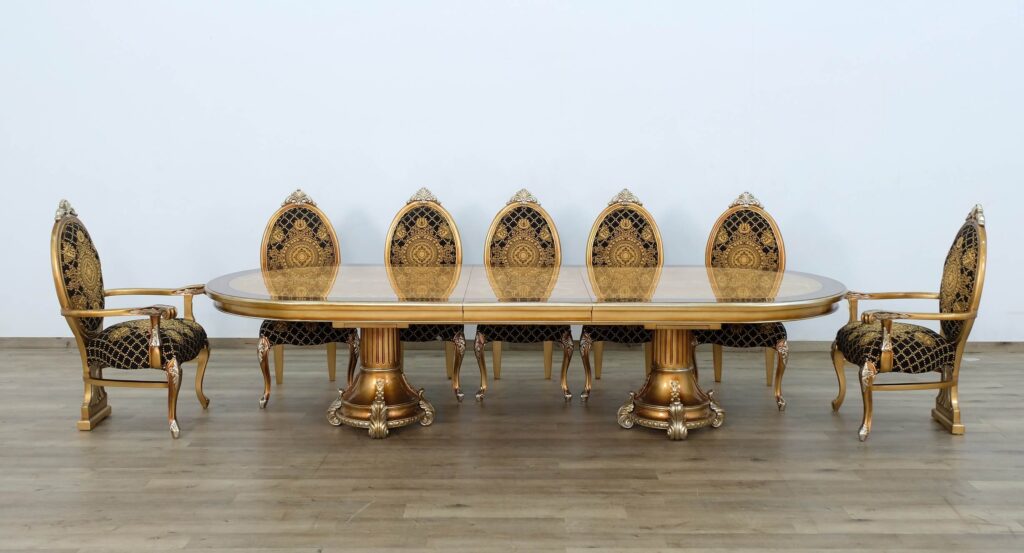 Imperial Exotic 9-Piece Fine Dining Set DR38 – WoodnLuxury