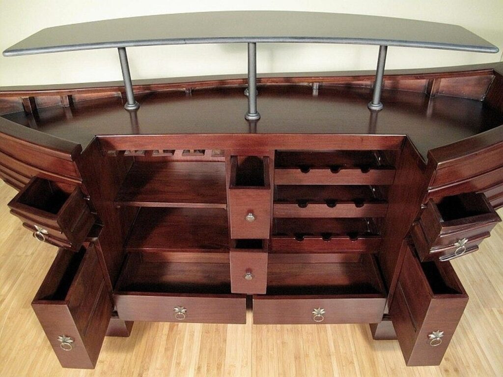 Rare Mahogany Pirate Ship Boat Cocktail Bar – WNL56 – WoodnLuxury