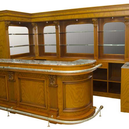 8.5Ft Traditional Large Solid Mahogany Custom Home Pub Bar – WNL44 ...