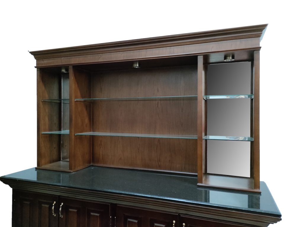 Contemporary Walnut Bar with Overhang – WNL123 – WoodnLuxury