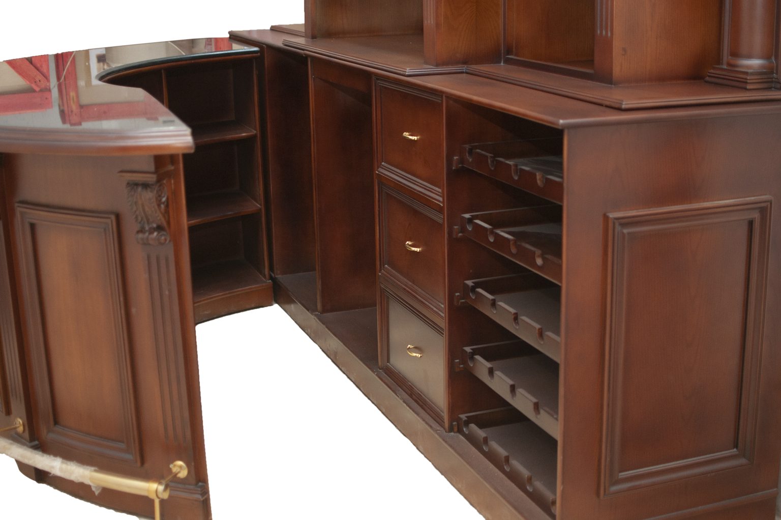 Unique Design Bar Set with an Elegant Round Front Bar – Bar WNL148 ...