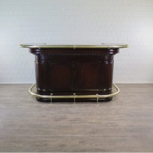 6.5 Dark Home Bar with Rounded Corners – Bar WNL145 – WoodnLuxury
