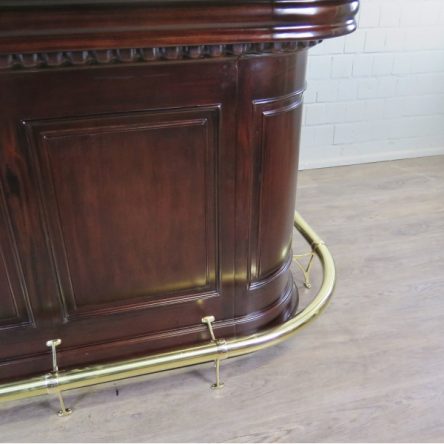 6.5 Dark Home Bar with Rounded Corners – Bar WNL145 – WoodnLuxury