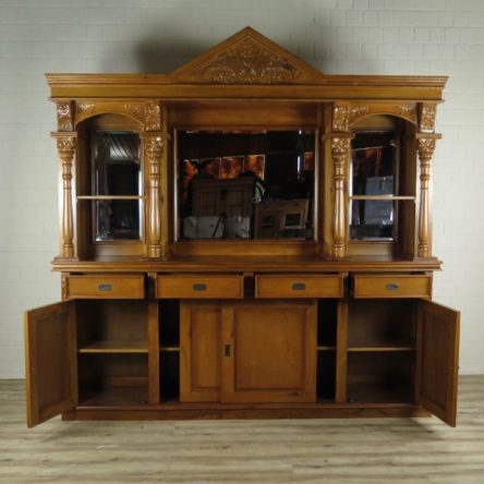 Traditional Custom Home Bar Set with Brass Rail – Bar WNL143 – WoodnLuxury