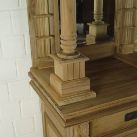 9 ft Solid Wood Bar with Rounded Corners & Rails – Bar WNL141 – WoodnLuxury