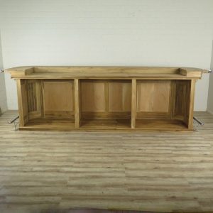 12 ft Cottage-Style Wooden Bar Set with Mirrors – Bar WNL140 – WoodnLuxury