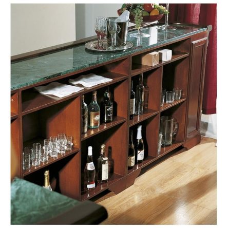 L-Shape Classical Italian Home Bar Set – WNL160 – WoodnLuxury