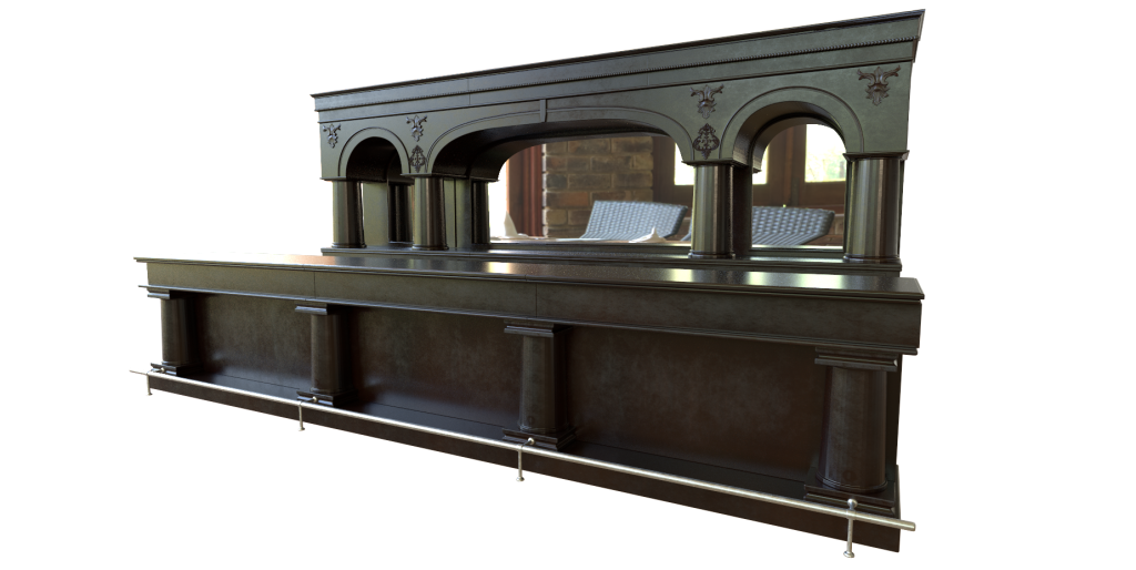 Bar WNL164 – Empire Style 20ft Traditional Brunswick Commercial Pub Bar ...