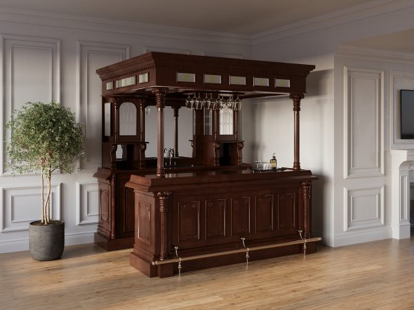 Wooden Home Bar that Combines Victorian Charm with Modern ...