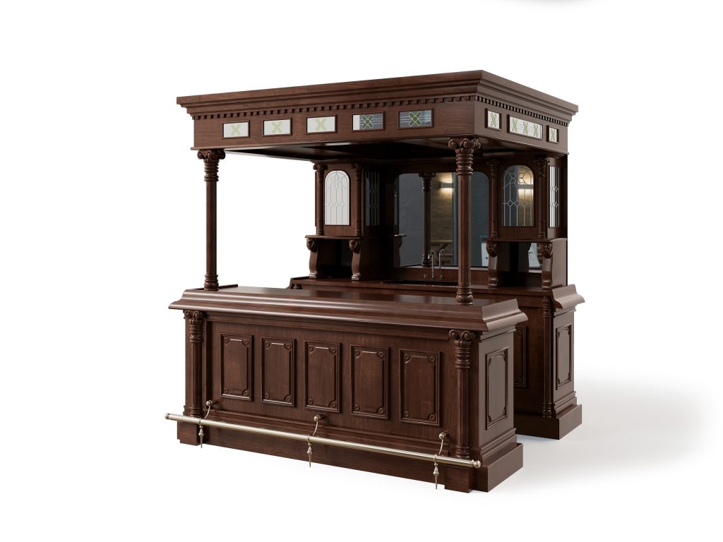 Wooden Home Bar that Combines Victorian Charm with Modern ...